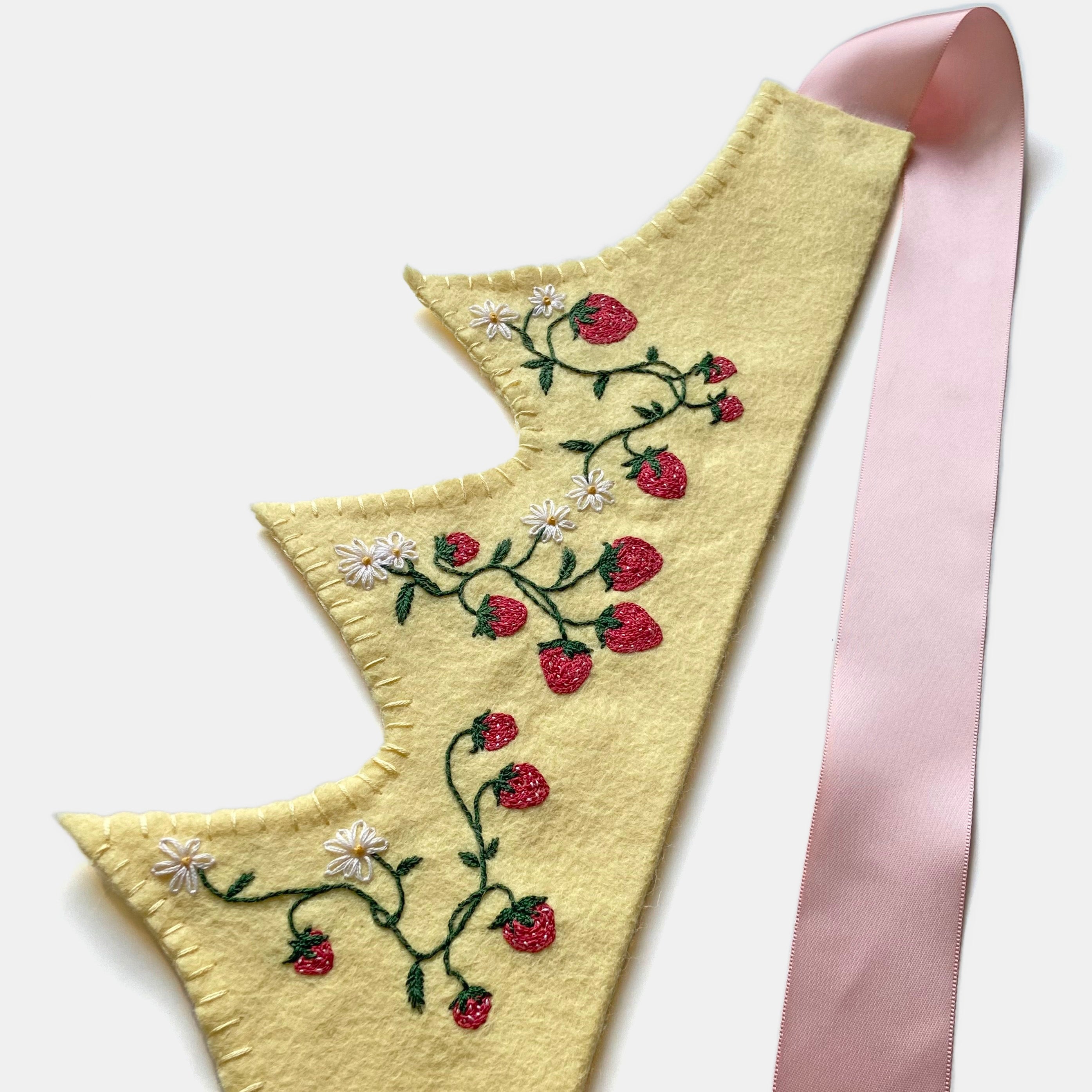 Handmade Felt Crown in Strawberry Patch by Olivia Eckerson – Collyer's ...