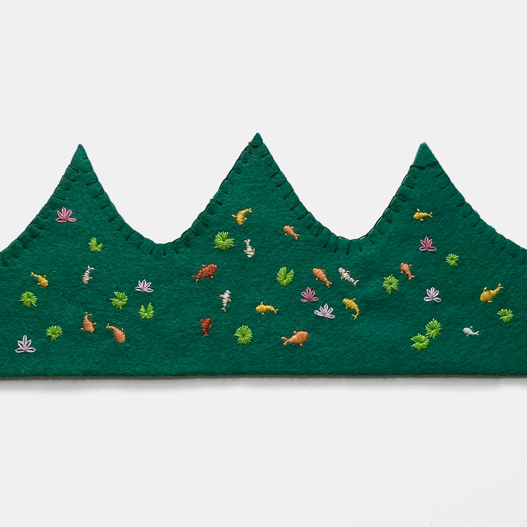Handmade Felt Crown in Koi Pond by Olivia Eckerson – Collyer's Mansion