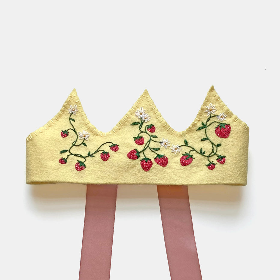 Handmade Felt Crown in Strawberry Patch by Olivia Eckerson – Collyer's ...