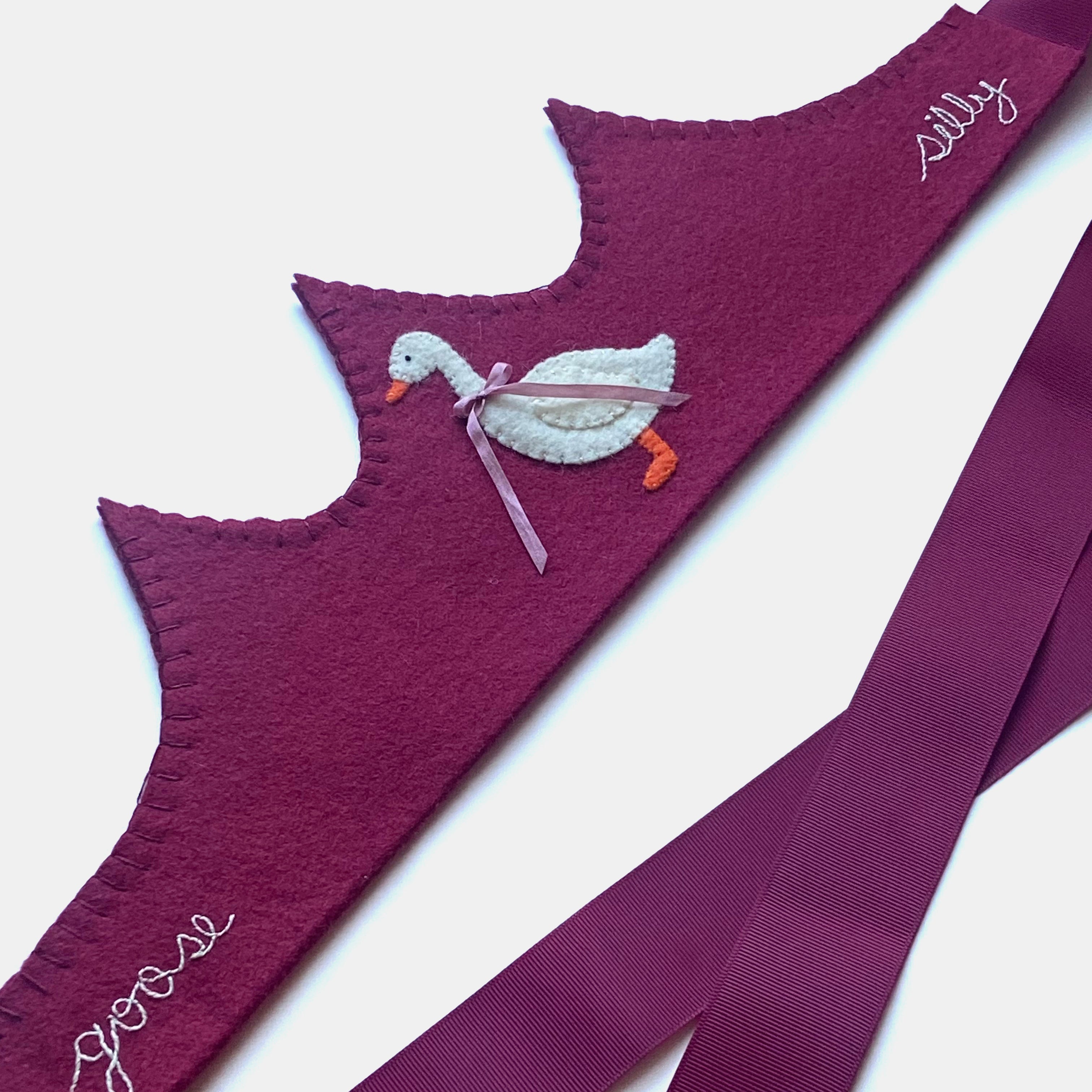 Handmade Felt Crown in Silly Goose by Olivia Eckerson – Collyer's Mansion