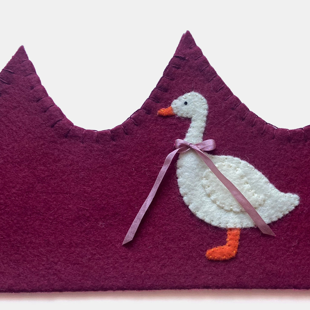Handmade Felt Crown in Silly Goose by Olivia Eckerson – Collyer's Mansion